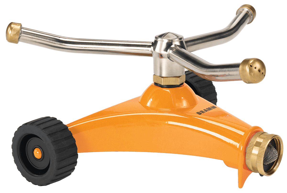 ColorStorm Whirling Sprinkler - Orange ⋆ GardenGrow.us